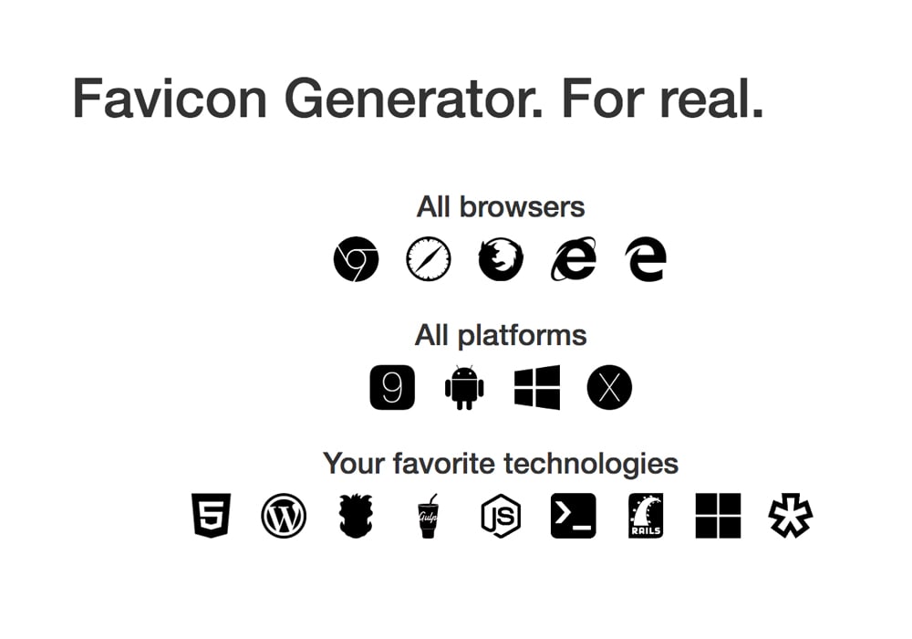 Favicon Generator for all platformsで様々なサイズのファビコンを一括生成 | KUBOGEN